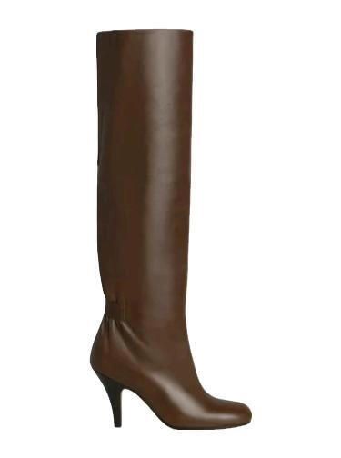 Phoebe Philo Slouchy Tall Boots - Bronze
