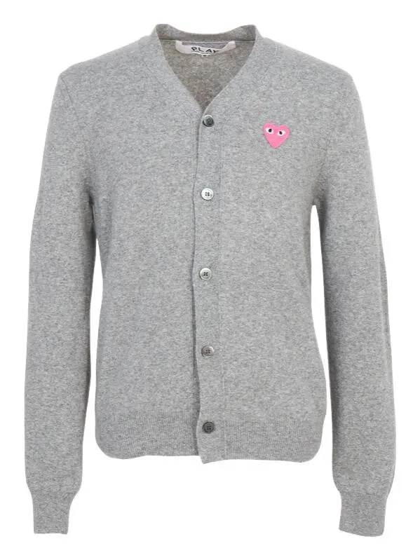 Comme Des Garçons Long-sleeve Knit Top - Medium Gray