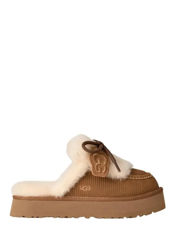 UGG Disquette Heritage Platform Slippers - Maroon