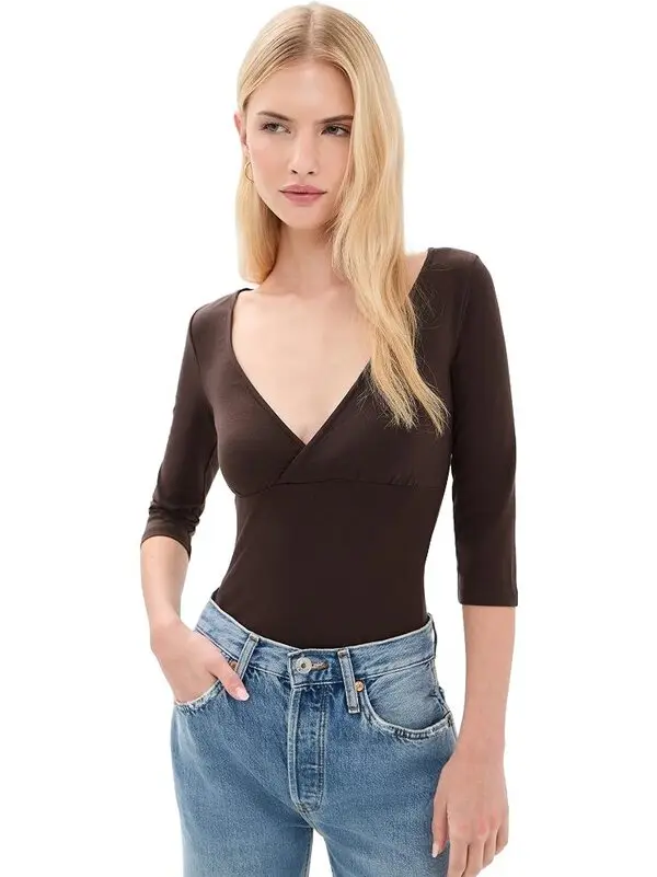 REFORMATION Aylani Knit Top - Mole