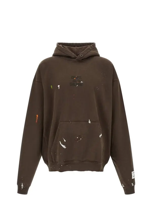 GALLERY DEPT. French Logo Painted' Hoodie - Brown