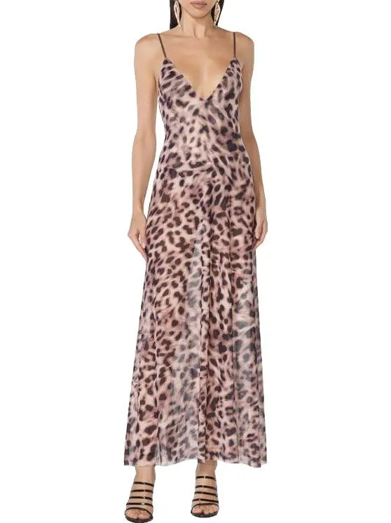 AFRM Leopard Print Maxi Dress - Warmth Leopard