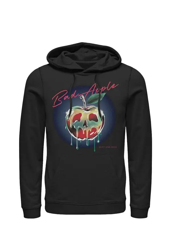 SNOW WHITE AND THE SEVEN DWARFS Disney Bad Apple Retro Lightweight Hoodie - Black