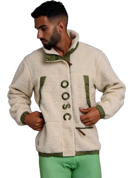 OOSC Fleece Jacket - Cream/khaki
