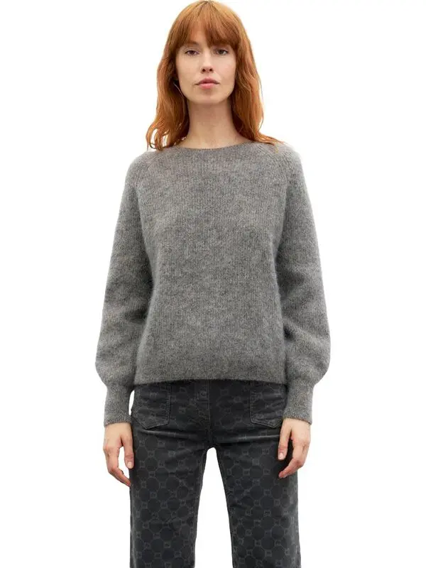 Gerard Darel Riya Mohair Blend Sweater - Bronze
