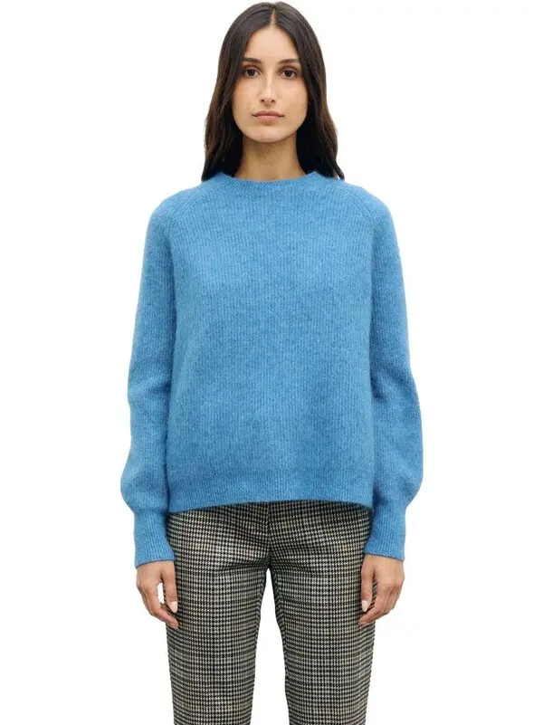 Gerard Darel Riya Mohair Blend Sweater - Periwinkle