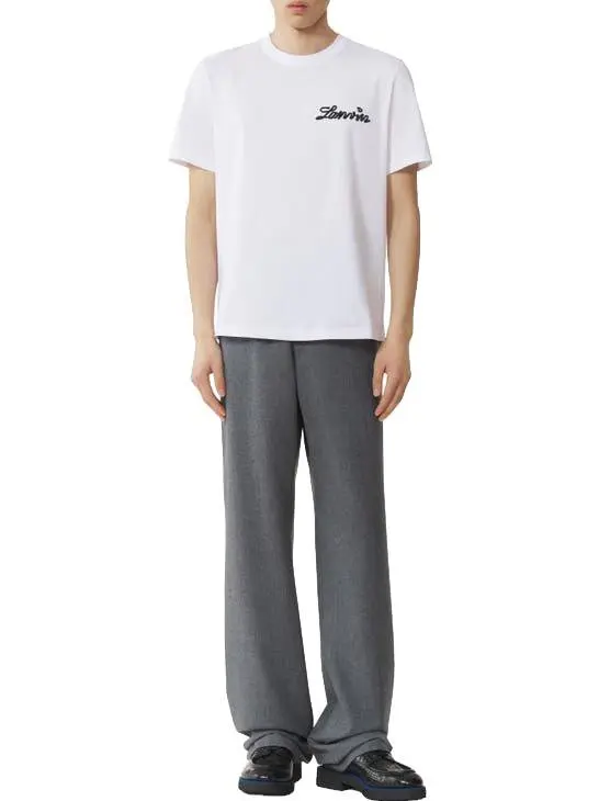LANVIN Ribbon Cotton T-shirt - Optic White
