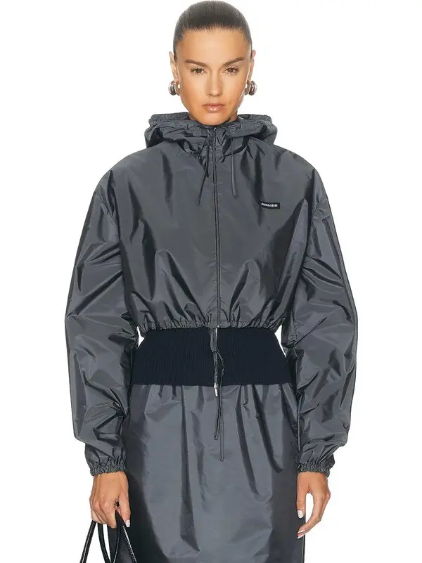 Miu Miu Piuma Carta Jacket - Ematite