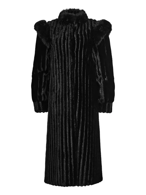 DUCIE Gemma Faux Fur Coat - Black