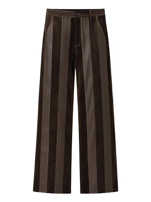 ZUT The Belmont Suede Pants - Stripe