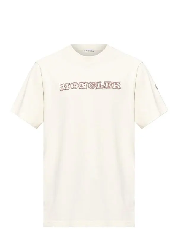 Moncler Neutrals T-shirts & Vests - Cream