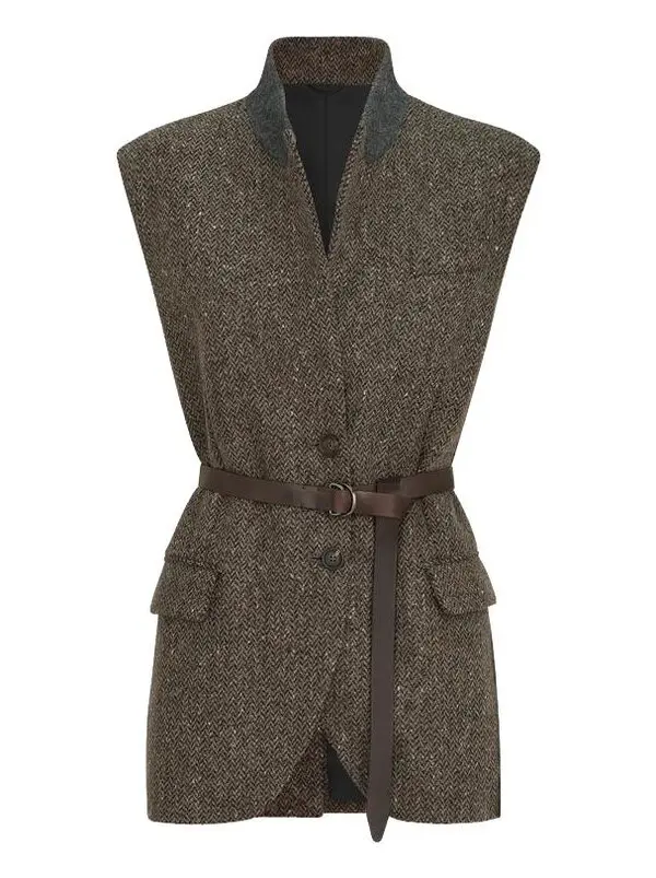 Brunello Cucinelli Jackets Waistcoat & Gilets - Brown