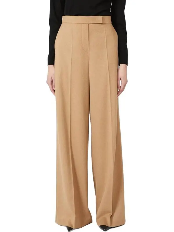 Max Mara Neutrals Trousers Tailored Trousers - Cream