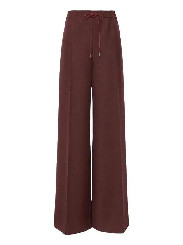 Max Mara Trousers Palazzo Pants - Red