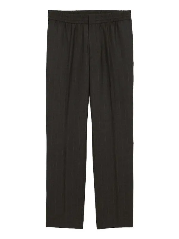 AMI Paris Grey Trousers Tailored Trousers - Gray