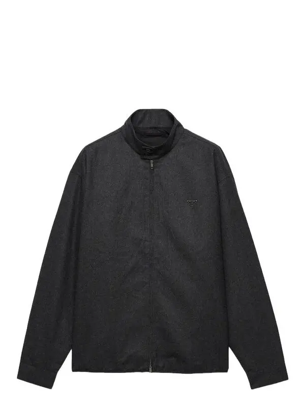 Prada Grey Jackets Shirt Jackets - Gray