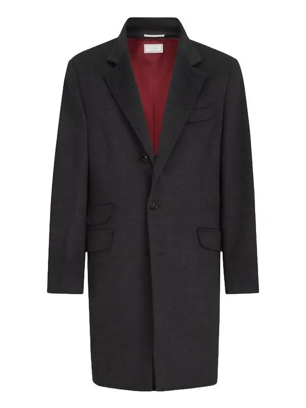 Brunello Cucinelli Coats Single Breasted Coats - Blue
