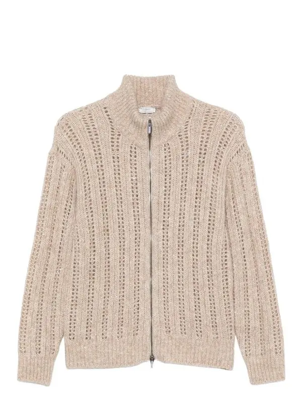 Peserico Neutrals Knitwear Cardigans - Cream