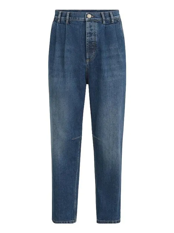 Brunello Cucinelli Denim Loose-fit Jeans - Blue