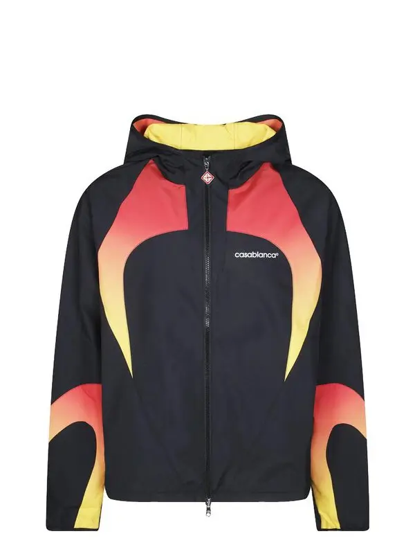 Casablanca Jackets Hooded Jackets - Black