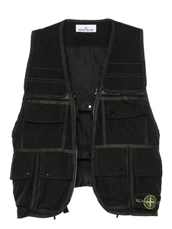 Stone Island Jackets Waistcoats & Gilets - Black