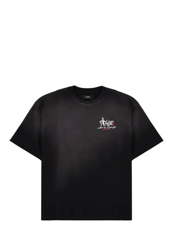 Amiri T-shirt Con Stampa "skate - Black