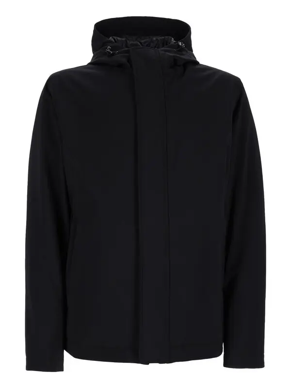 Herno Giubbotto Con Cappuccio - Black