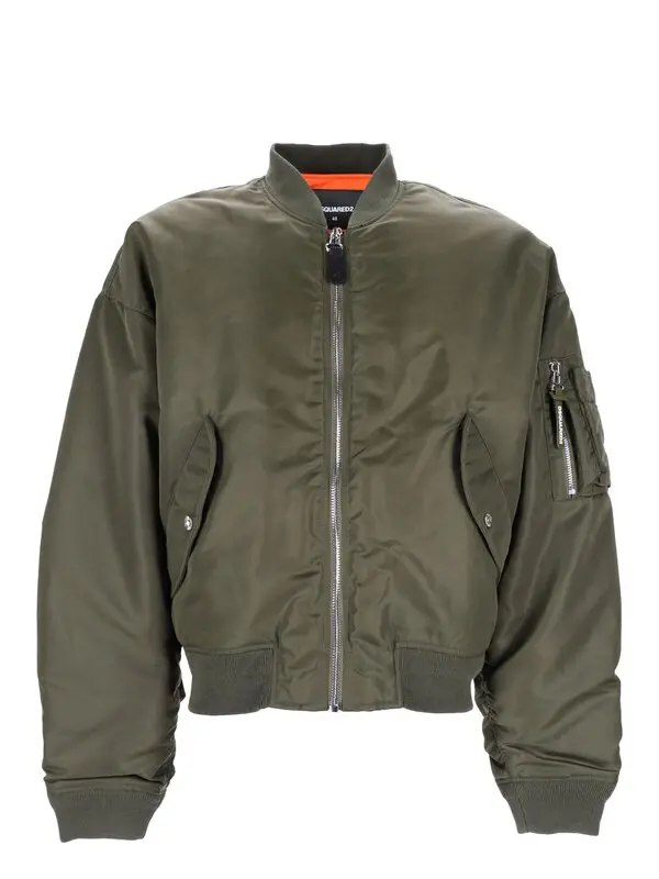Dsquared2 Giacca Bomber "utility 80's - Green