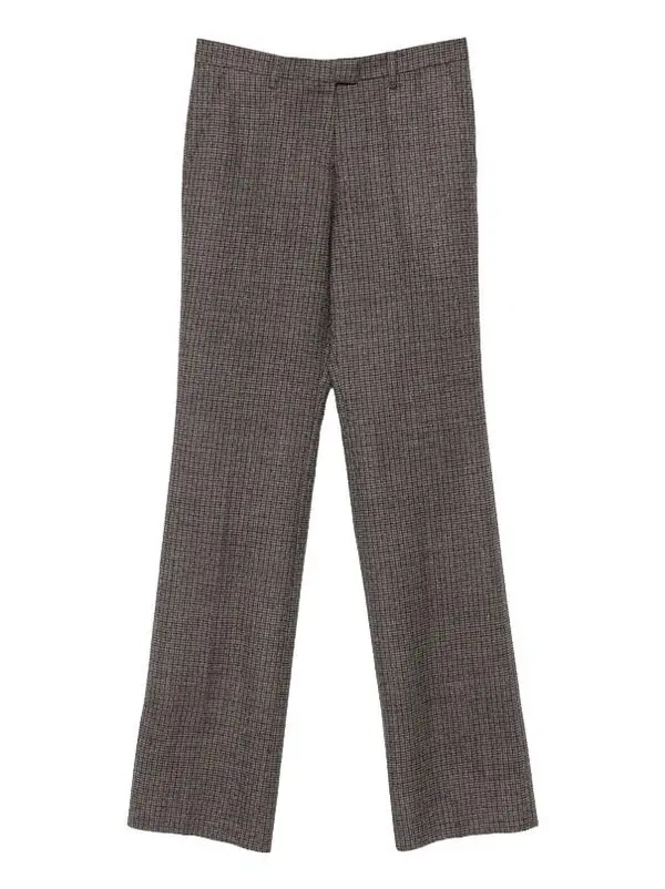 Etro Grey Trousers Straight Trousers - Brown