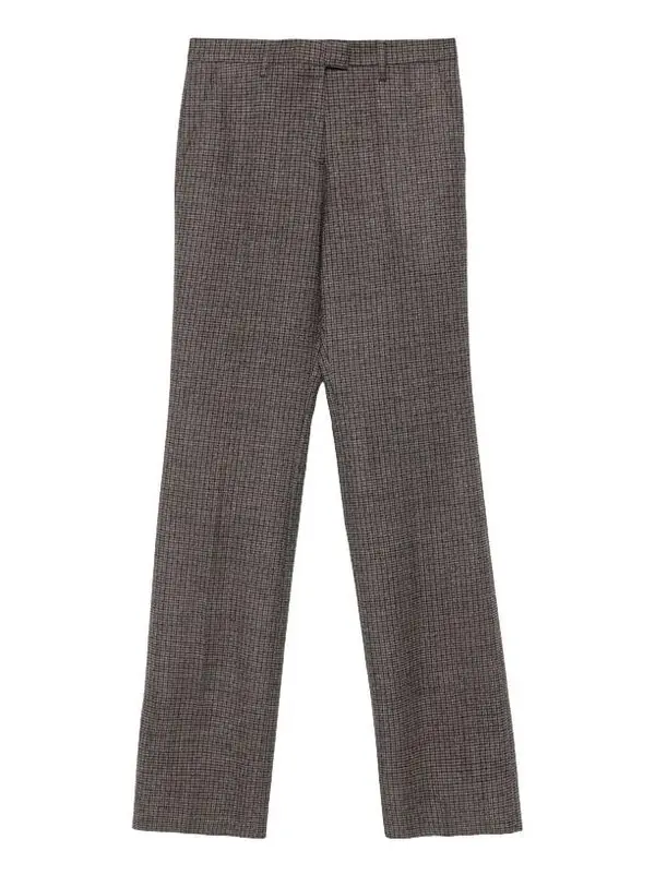 Etro Grey Trousers Straight Trousers - Brown