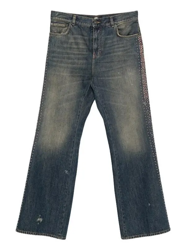 Amiri Denim Bootcut Jeans - Blue