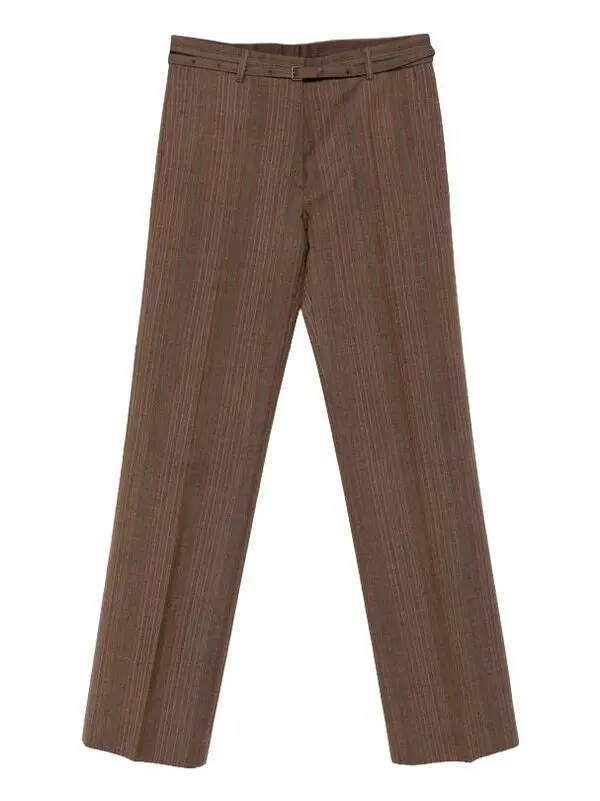 Dries Van Noten Trousers Tailored Trousers - Brown
