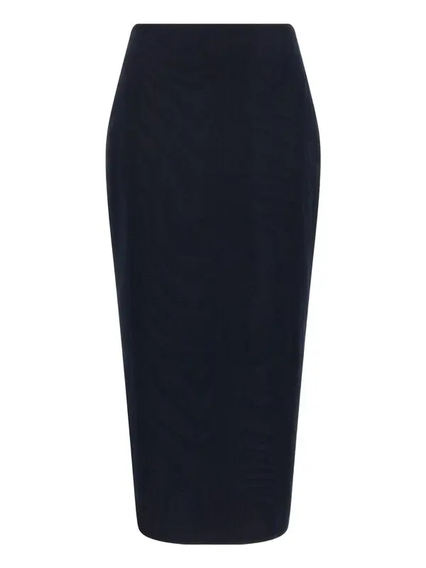 BLAZÉ MILANO Sharewood Sussex Longuette Skirt - Blue