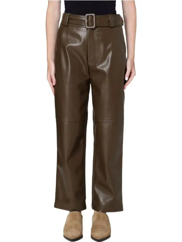 TWINSET Belted Straight-leg Pants - Green