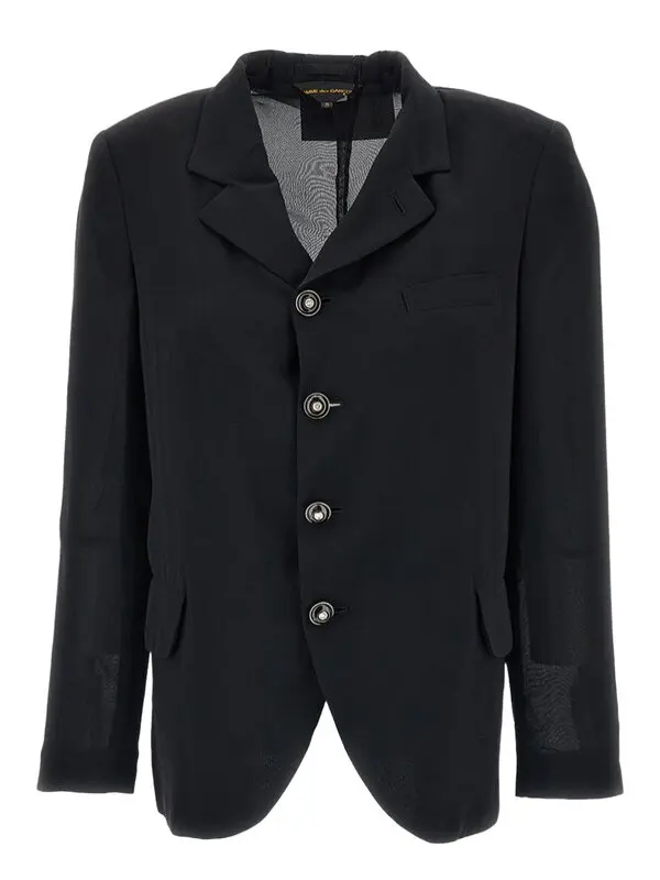 Comme Des Garçons Single-breasted Blazer - Black