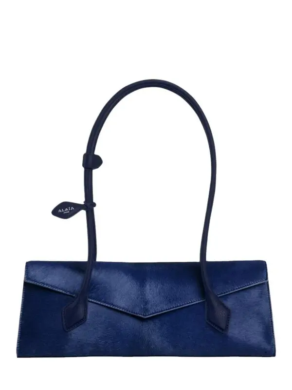 Alaïa Le Teckel Flap Medium Bag In Haircalf - Blue