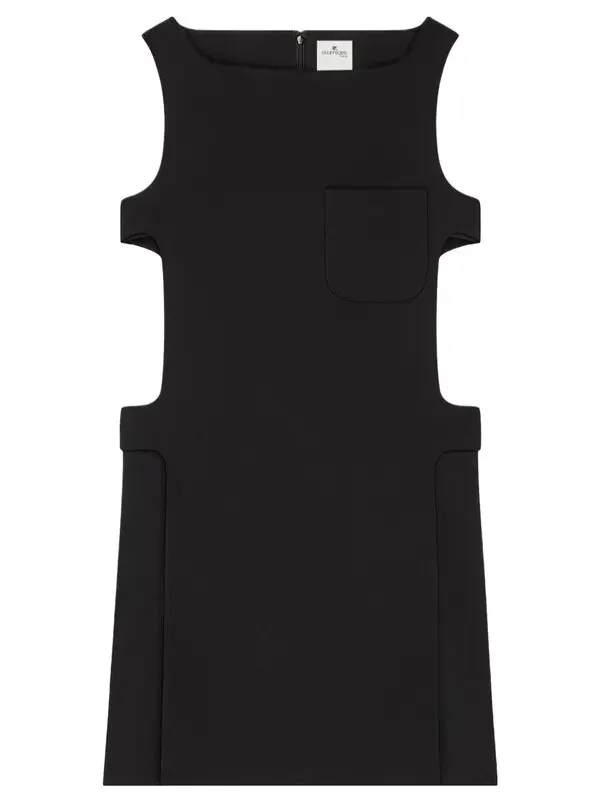 COURREGES Cut-out Crepe Dress - Black