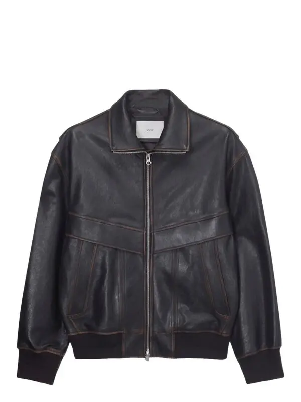 DUNST Long-sleeve Leather Jacket - No