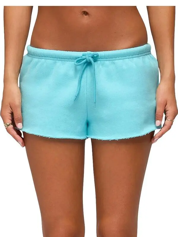 EDIKTED Cutie Sweat Shorts - Turquoise