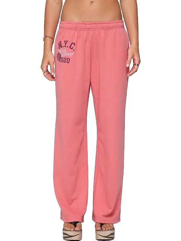 EDIKTED 2020 Sweatpants - Pink
