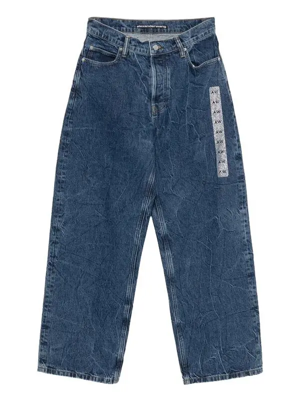 Alexander Wang Denim Wide-leg Jeans - Blue