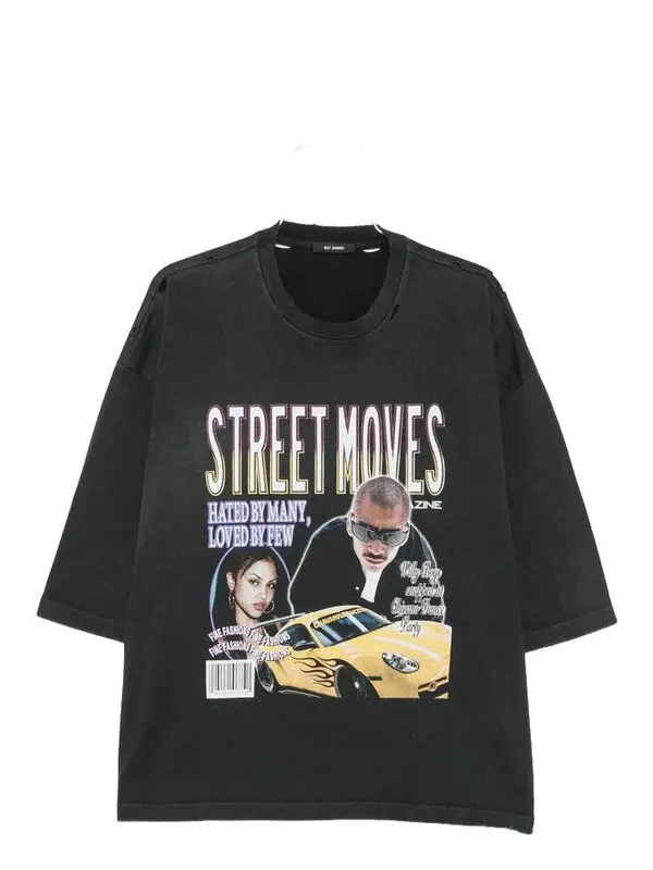 WILLY CHAVARRIA Grey T-shirts & Vests T-shirts - Black