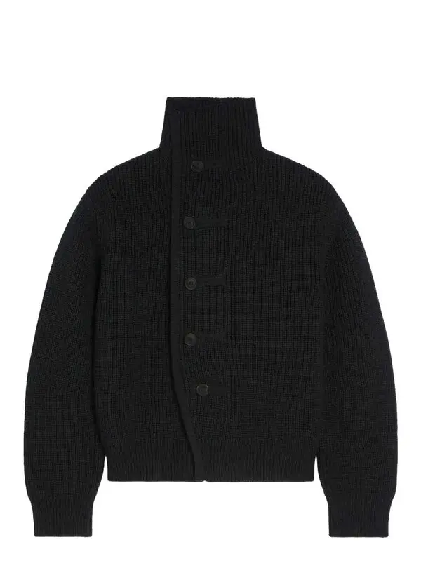 Dries Van Noten Chunky Wool Cardigan - Black