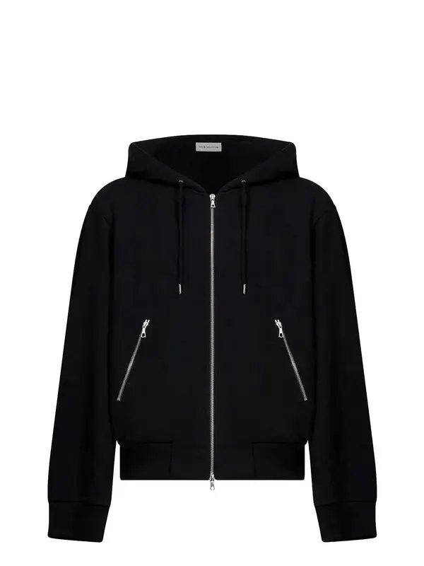Dries Van Noten Oversized Zip-up Hoodie - Black