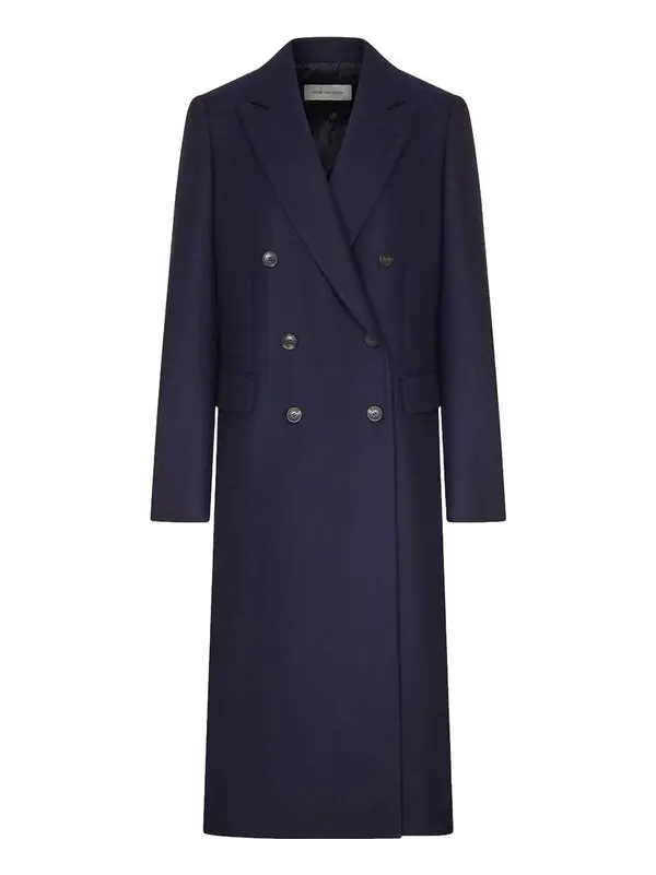 Dries Van Noten Double-breasted Coat - Blue