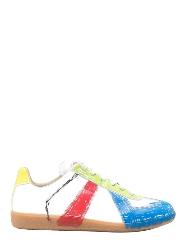 MAISON MARGIELA Replica Paint-splatter Sneakers - White