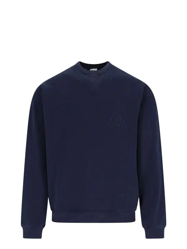 FRAME Embroidered Logo Sweatshirt - Blue