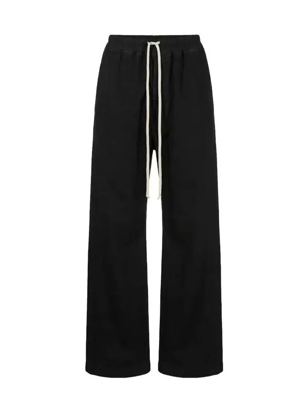 Rick Owens Snap-button Wide-leg Trousers - Black