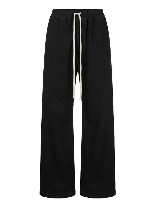 Rick Owens Snap-button Wide-leg Trousers - Black