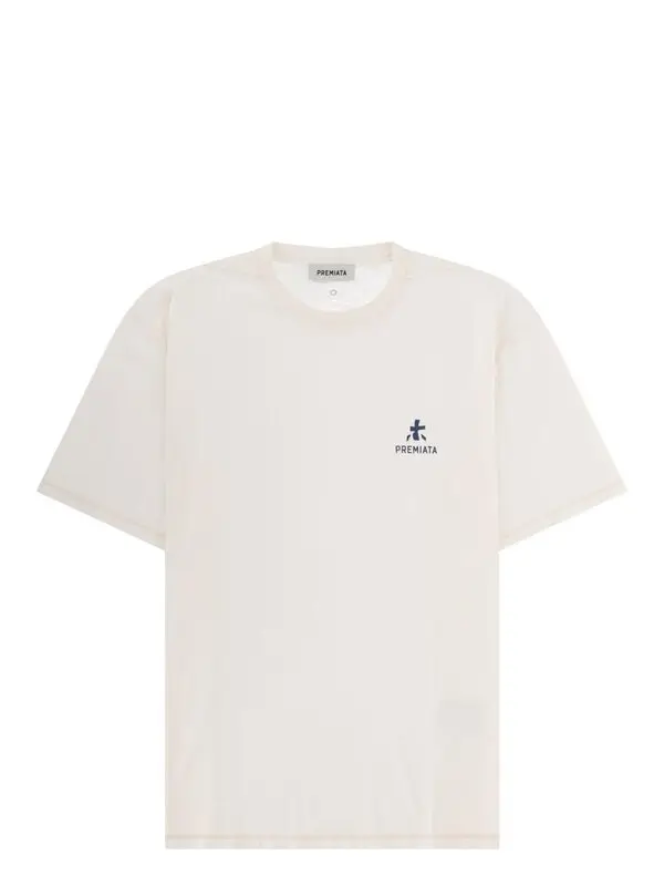 Premiata Cotton Crewneck T-shirt - Ivory